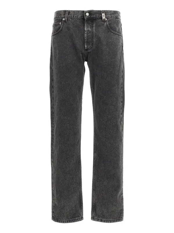 Alexander McQueen Metal Plate Jeans - Black
