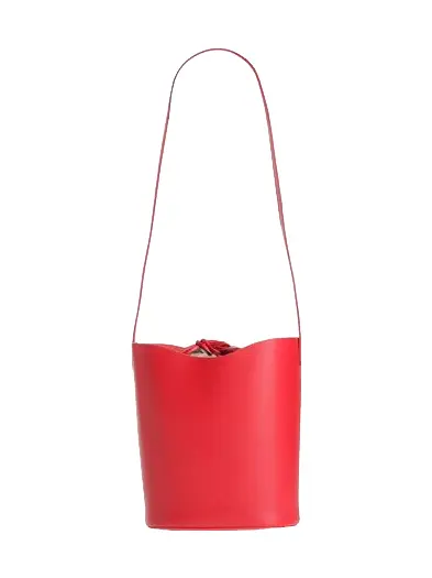 Il Bisonte Leather Bucket Bag - Red