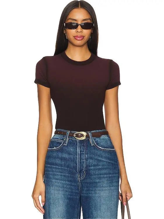 Cotton Citizen Verona Tee - Eggplant Cast
