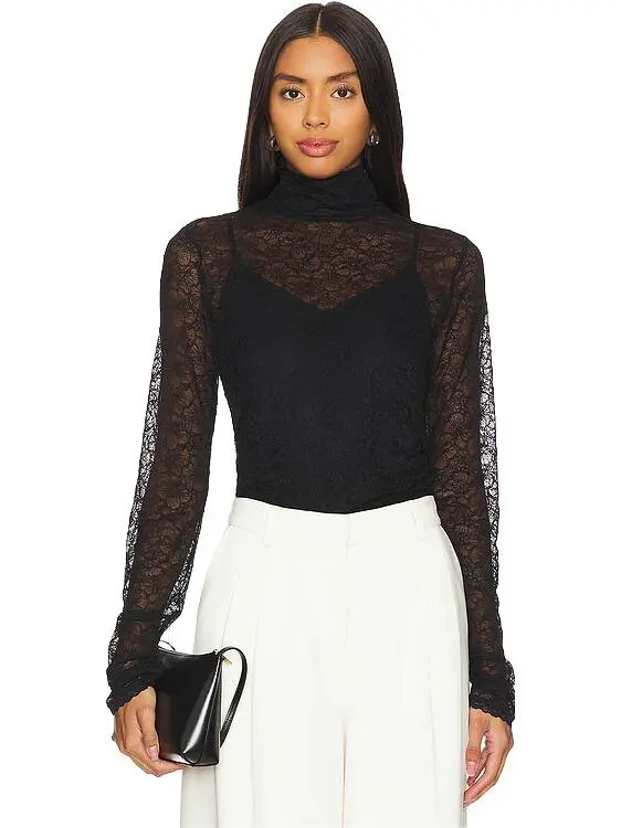 Simkhai Zurie Combo Bodysuit - Black