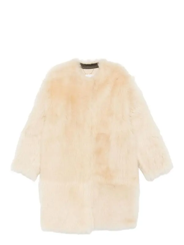 Zimmermann Shearling Mid-length Coat - Neutrals