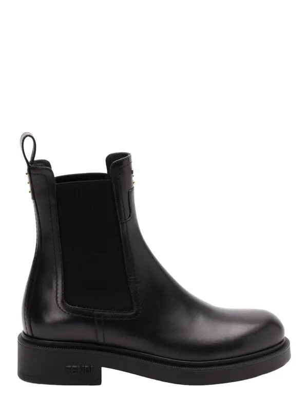 Fendi Filo Ankle Boots - Black