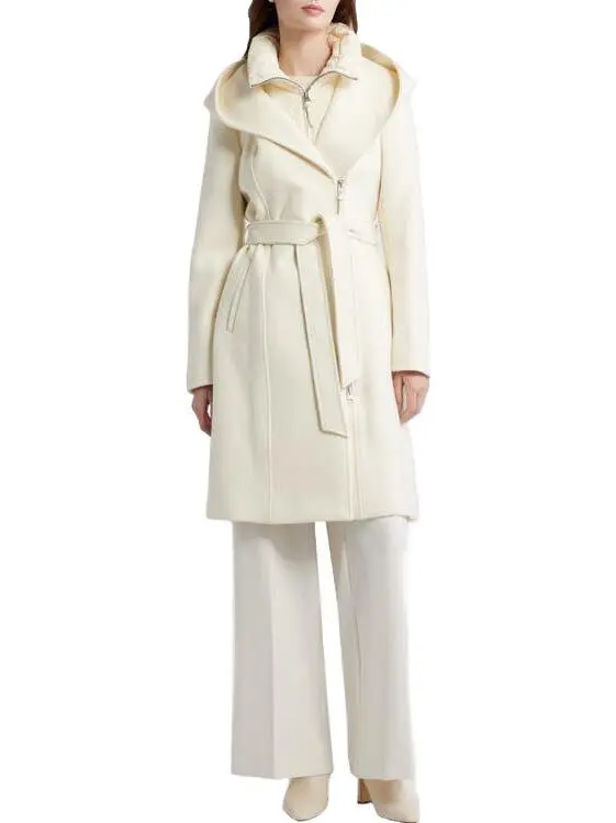 Mackage Shia-slb Double-face Wool Coat - Cream