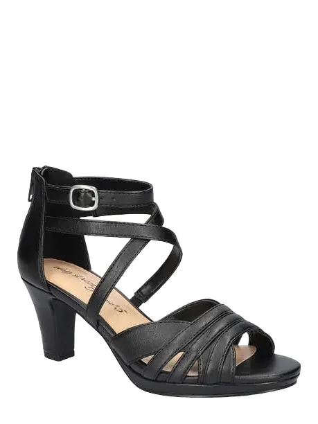 EASY WORKS BY EASY STREET Crissa Strappy Sandal - Black