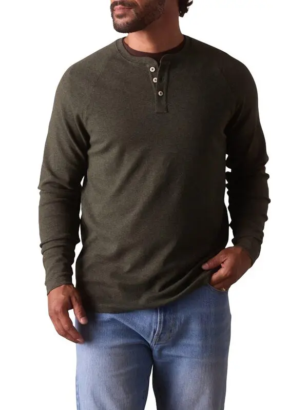 THE NORMAL BRAND Everyday Henley - Olive