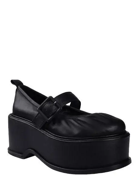 ARTISAN CRAFTED BY ZIGI Buxi Platform Mary Jane - Black Leather