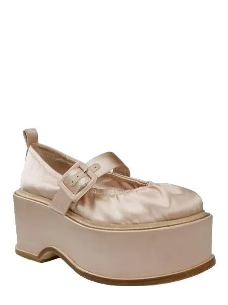 ARTISAN CRAFTED BY ZIGI Buxi Platform Mary Jane - Shell Satin