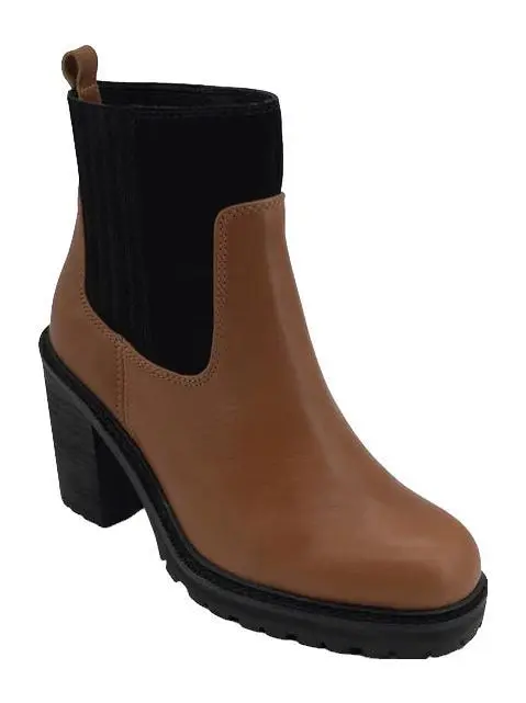 ARTISAN CRAFTED BY ZIGI Amalia Platform Chelsea Boots - Brown Leather