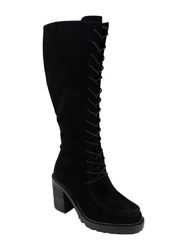 ARTISAN CRAFTED BY ZIGI Adeline Knee High Boots - Black Suede