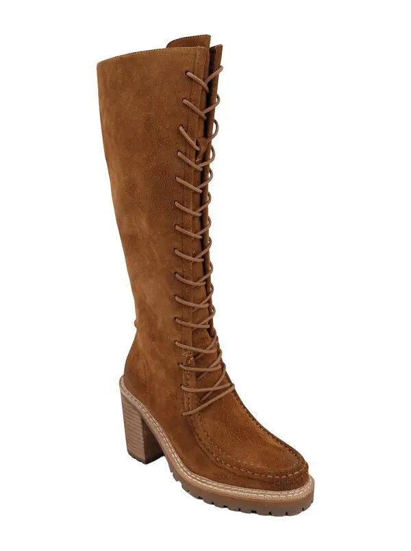 ARTISAN CRAFTED BY ZIGI Adeline Knee High Boots - Tan Suede