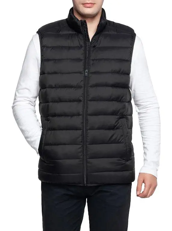 ROKKA&ROLLA Lightweight Puffer Vest - Black