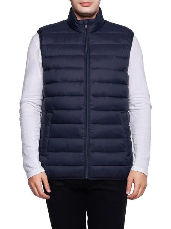 ROKKA&ROLLA Lightweight Puffer Vest - Navy