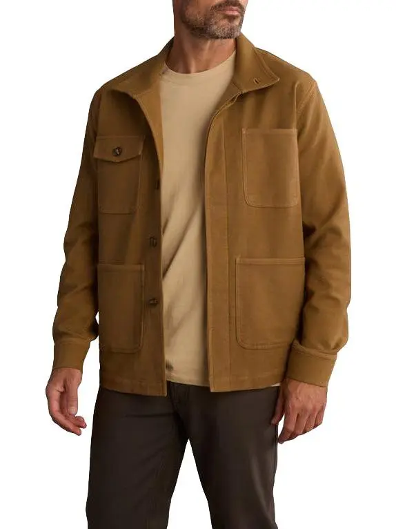 THE NORMAL BRAND Comfort Terry Cloth Chore Coat - Russet