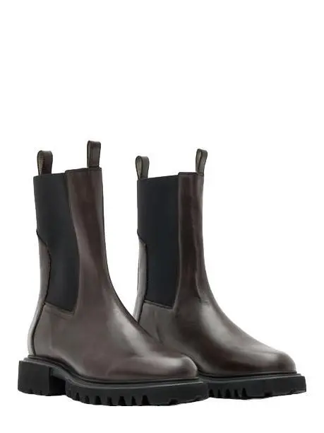 ALLSAINTS Hallie Lug Sole Chelsea Boots - Brown