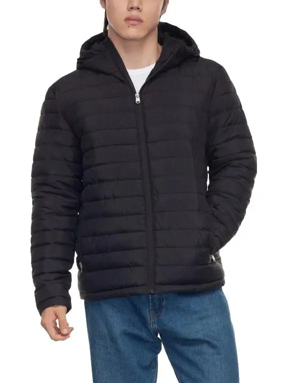 ROKKA&ROLLA Midweight Puffer Jacket - Black
