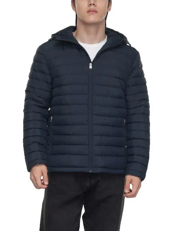 ROKKA&ROLLA Midweight Puffer Jacket - Navy