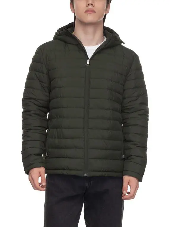 ROKKA&ROLLA Midweight Puffer Jacket - Olive