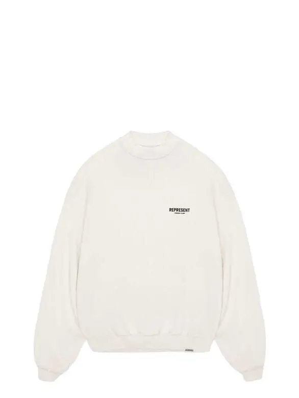 REPRESENT Owners' Club Logo Graphic Sweatshirt - Flat White