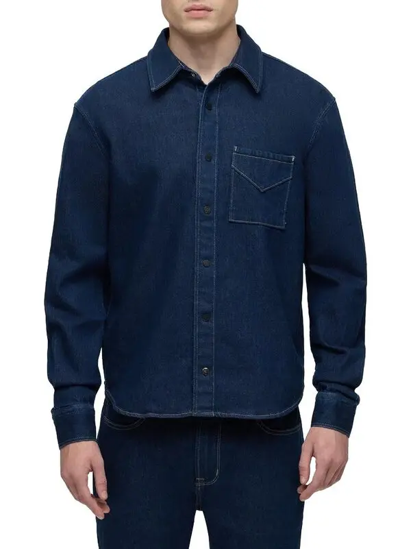 Hudson Jeans Denim Snap-up Shirt - Eclipse