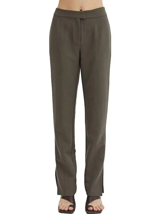 CRESCENT Straight Leg Trousers - Grey