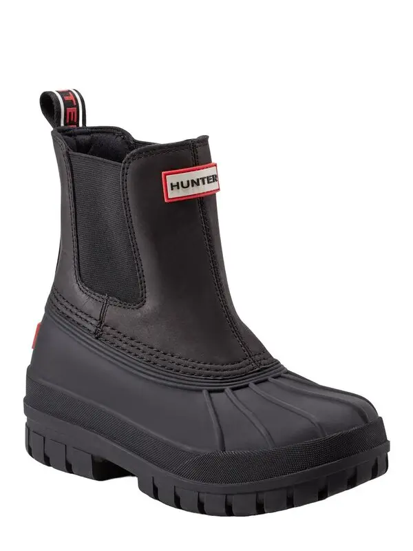 Hunter Suffolk Waterproof Insulated Boots - Black/black/black