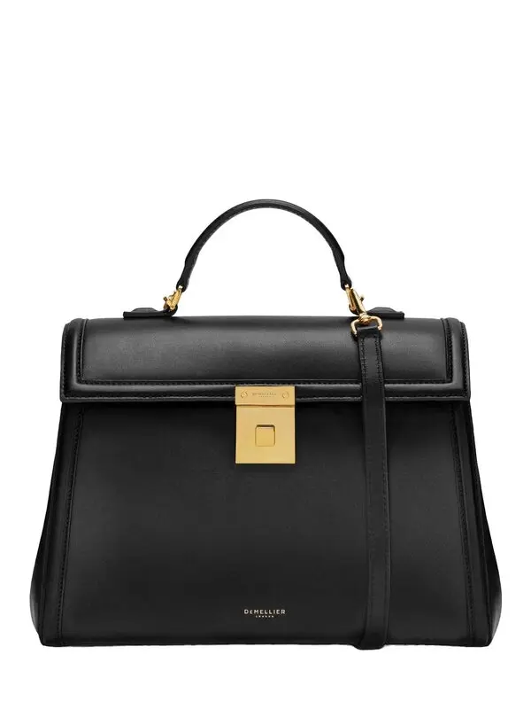 DEMELLIER Medium Paris Top Handle Bag - Black F02