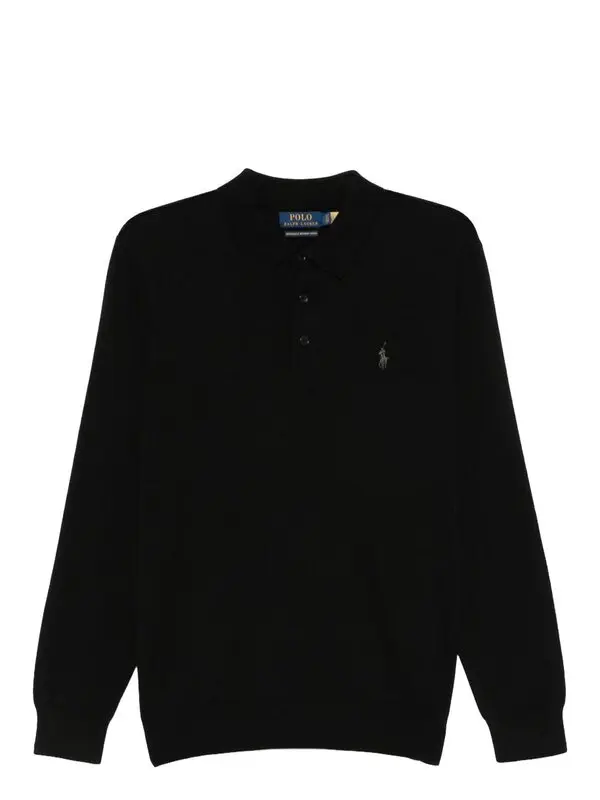 Ralph Lauren Wool Polo Sweater - Black
