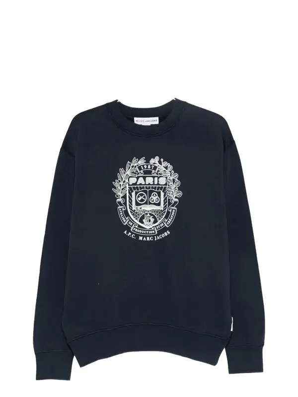 A.P.C. X MARC JACOBS Paris Crewneck - Navy