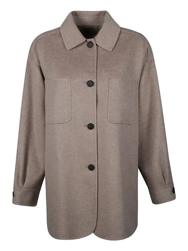 Max Mara Panno Shirt Jacket - Brown