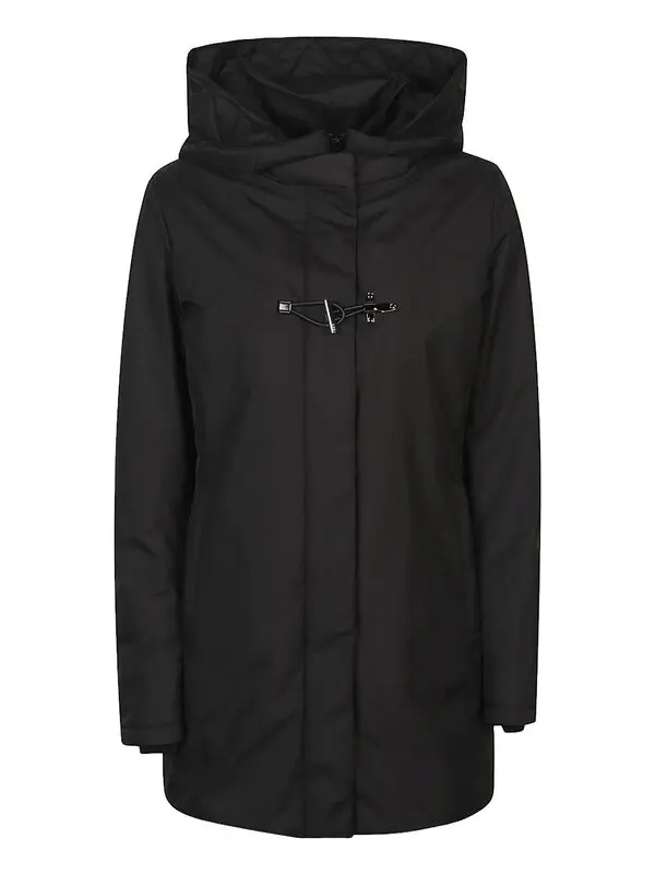 FAY Toggle Coat - Black