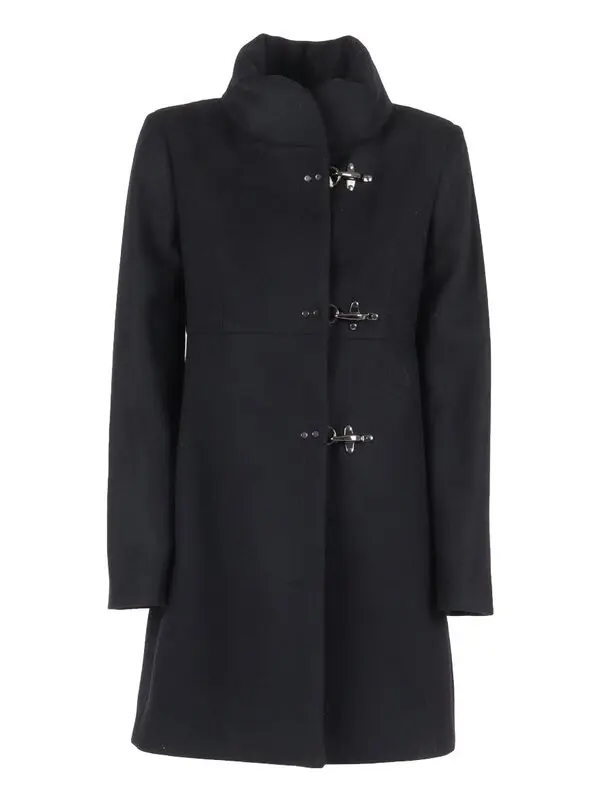 FAY Lined Coat - Black