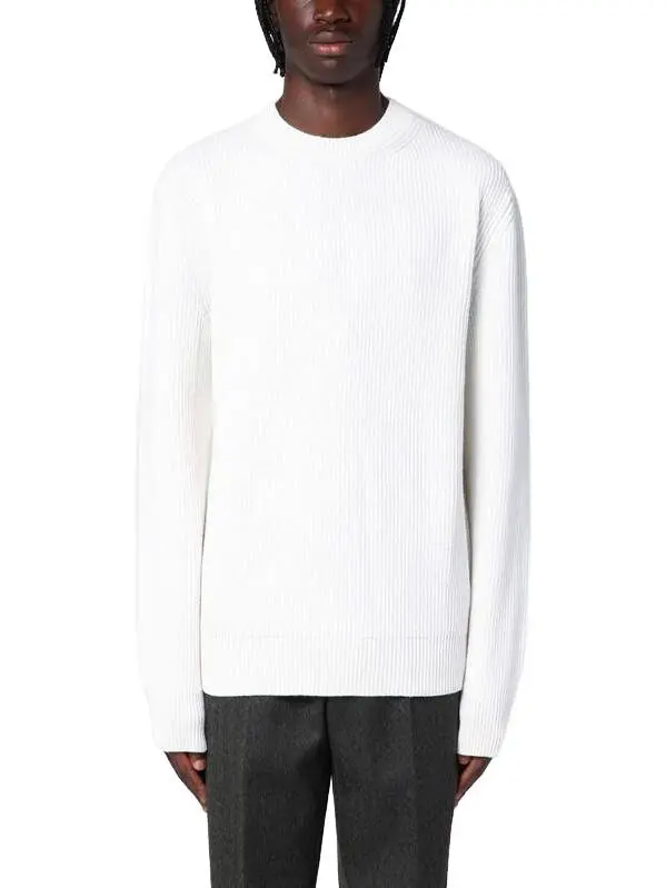 Zegna Ribbed Cashmere Jumper - White