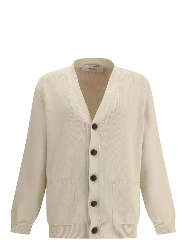 Golden Goose Organic Cotton Cardigan - Beige