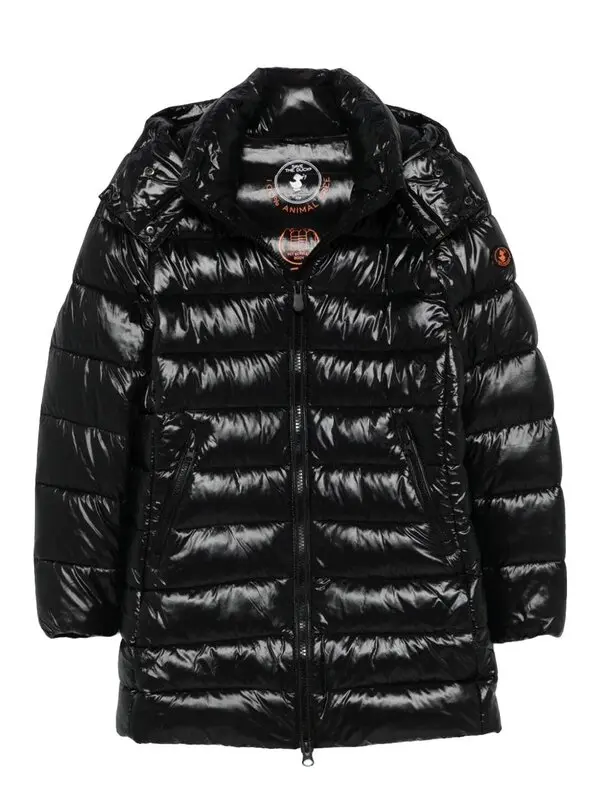 SAVE THE DUCK Marjorie Long Down Jacket - Black