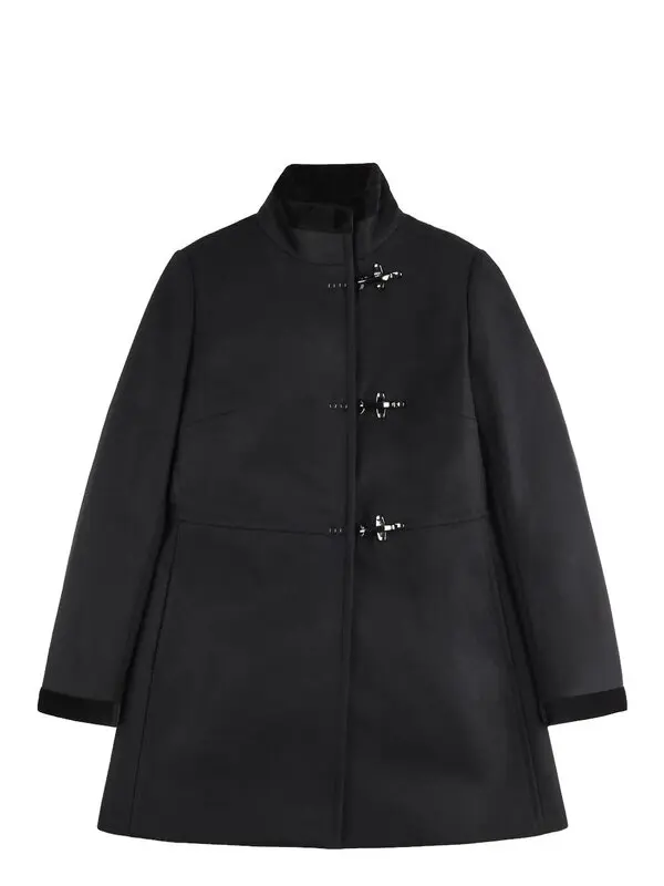 FAY Collared Coat - Black