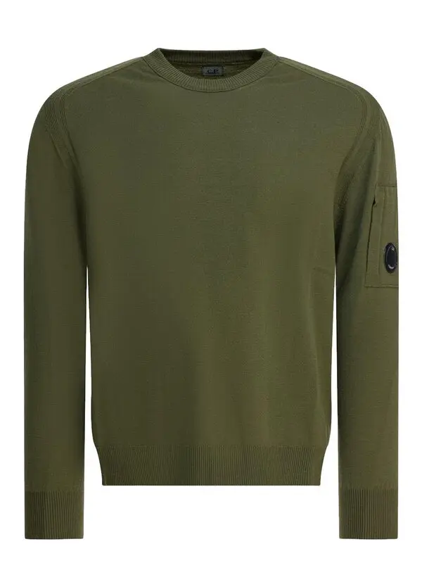 C.P. COMPANY Wool Crewneck Sweater - Green