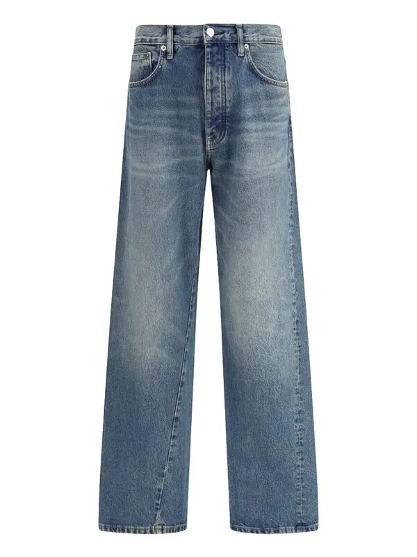SUNFLOWER Wide Twist Jeans - Blue