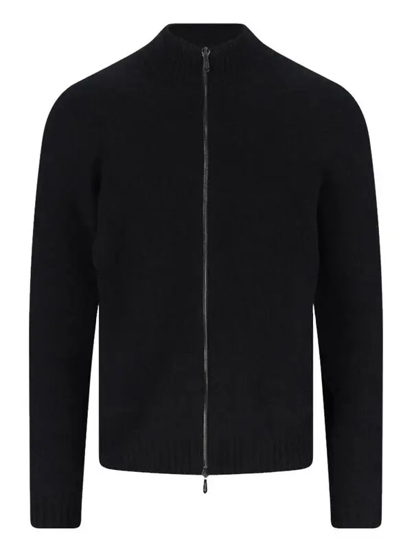 DRUMOHR Zip-up Sweater - Black
