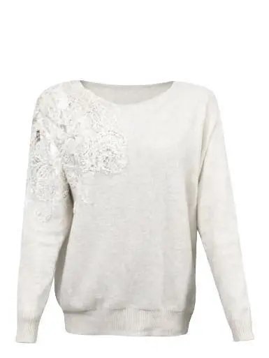 D.exterior Sweater - White