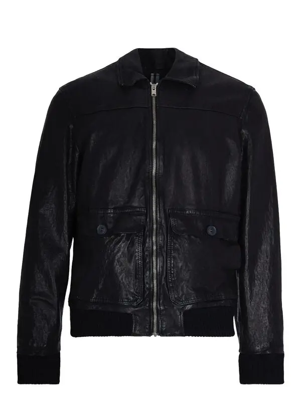 DFOUR Leather Jacket - Black