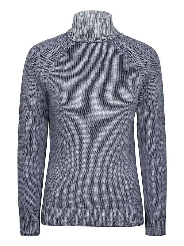 BASE Long-sleeved Turtleneck Sweater - Grey