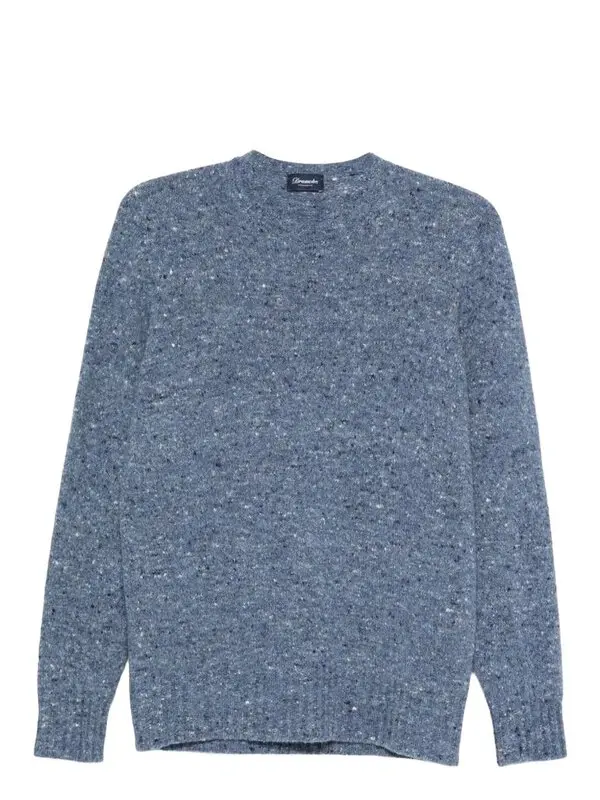 DRUMOHR Melange-effect Sweater - Blue