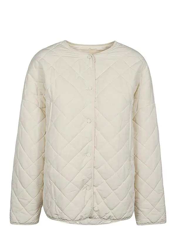 SANDBEIGE Quilted Nylon Jacket - White