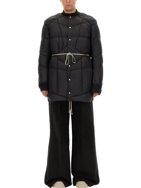 Rick Owens Down Coat - Black
