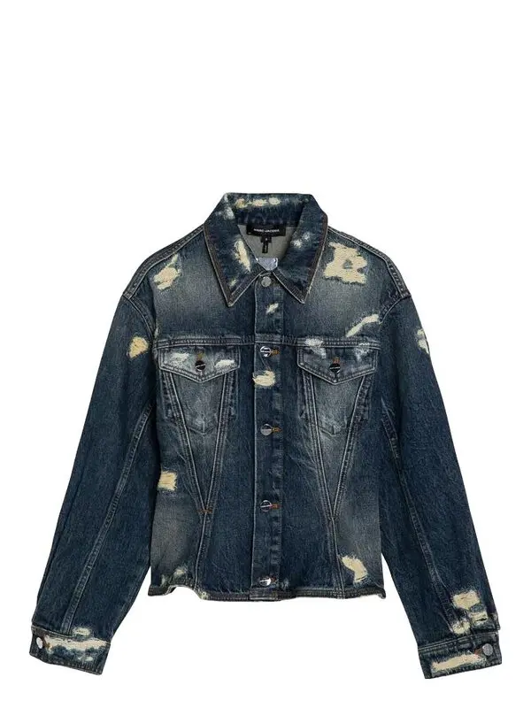 Marc Jacobs Washed Denim Trucker Jacket - Blue