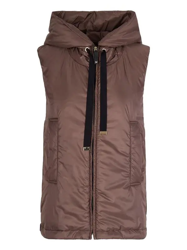 Max Mara Sleeveless Jacket - Brown