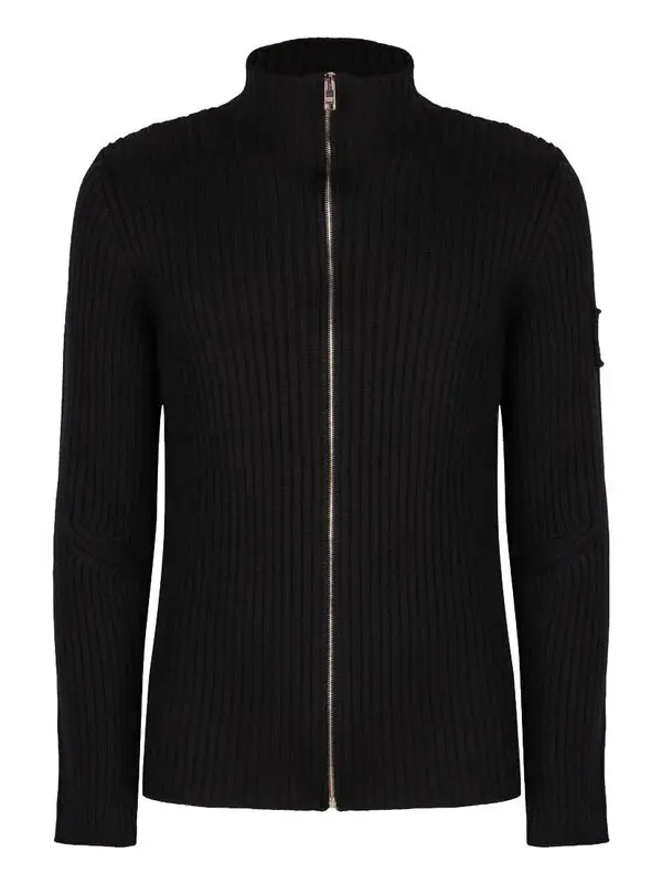 Prada Virgin Wool Cardigan - Black