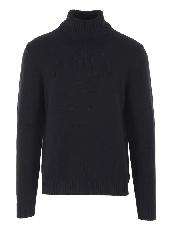 ZANONE Turtleneck Sweater - Black