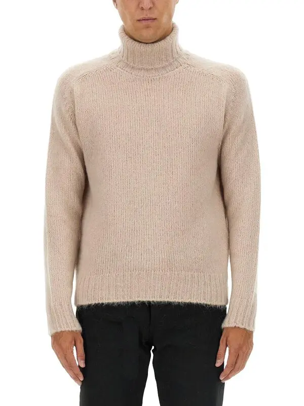TOM FORD Turtleneck Top - Beige