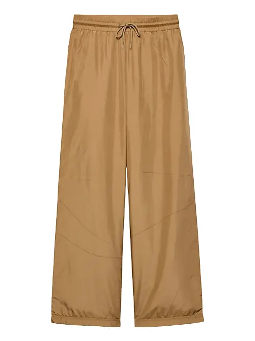 Prada Lightweight Re-nylon Relaxed-fit Trousers - Brown